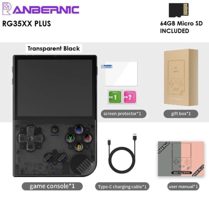 Promo Anbernic Rg35xx Plus 64gb - Emulator Retro Game Handheld Console Diskon 6% Di Seller ...