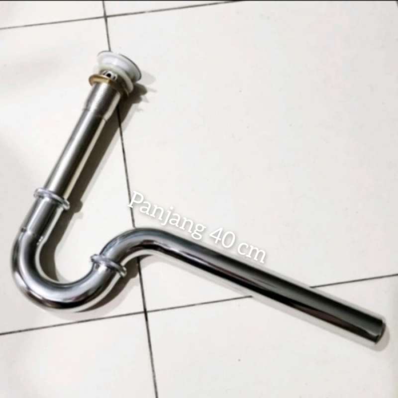 Promo Sifon Leher Angsa Stainles Dan Afur/pipa Pembuangan Air Wastafel ...