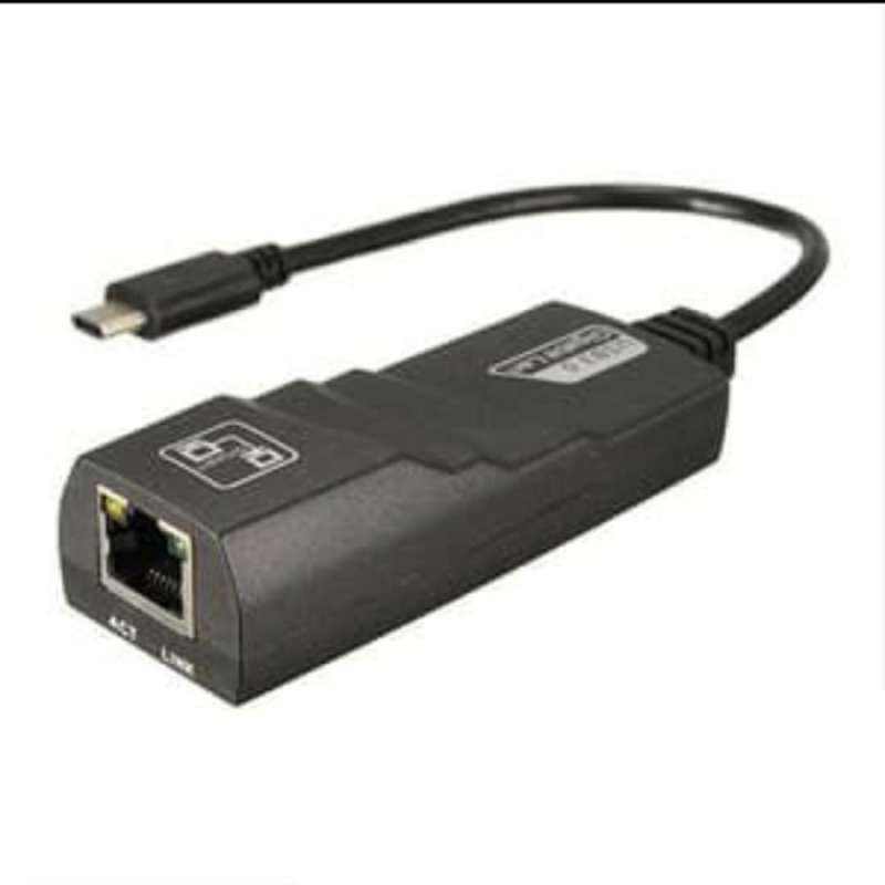 Promo Usb Lan Type C / Usb Type C To Lan / Usb Type C To Ethernet Rj45 ...