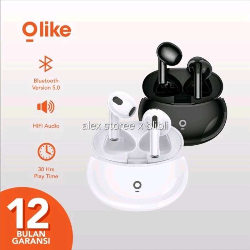 Jual Olike Ej2 Tws Earphone Wireless Headset Bluetooth Airbuds Semi In Ear Hifi Bass - Hitam Di ...