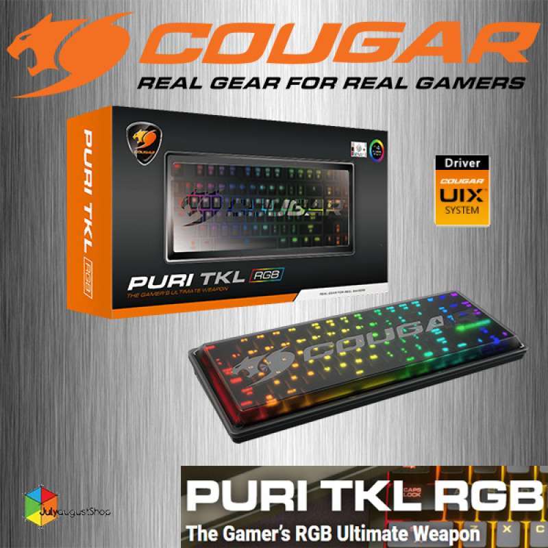 Promo Cougar Gaming Mechanical Keyboard Puri Tkl Rgb Red/blue Switch ...