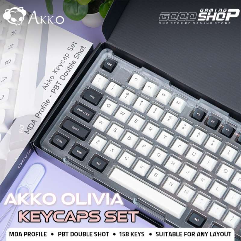 Promo Akko Mda Keycap Set Olivia - Keycaps Diskon 33% Di Seller Farwa ...