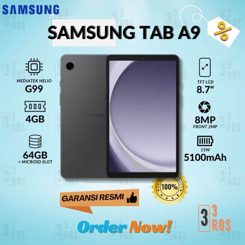 Promo Samsung Tab A9 4/64 Wifi/lte Helio G99 Garansi Resmi - Wifi Diskon 22% Di Seller 3 Ros ...