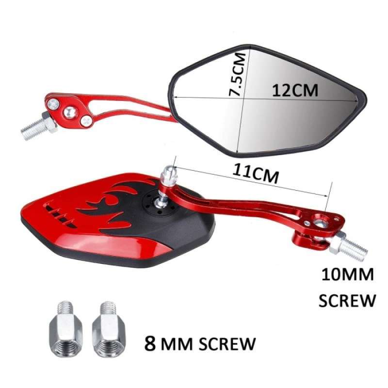 Promo Spion Motor Premium Unik Fire Flame Kawasaki Diskon 25% Di Seller ...