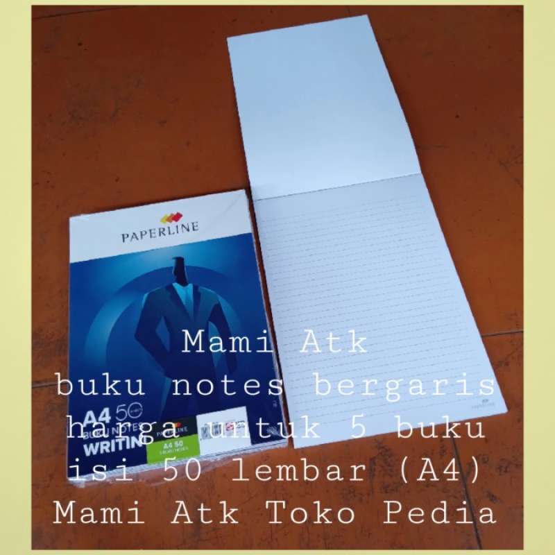 Jual Block Note A4 Paperline Harga Untuk 5 Buku Notes Bergaris Di ...