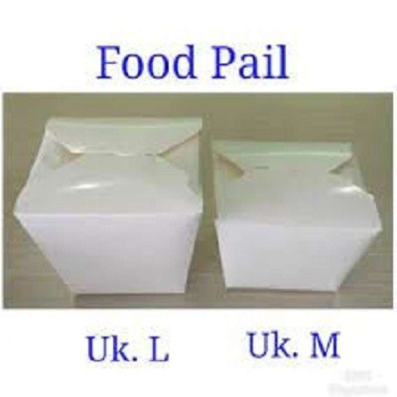 Promo Paper Rice Box Putih Polos / Food Pail / Kotak Makan (per Dus ...