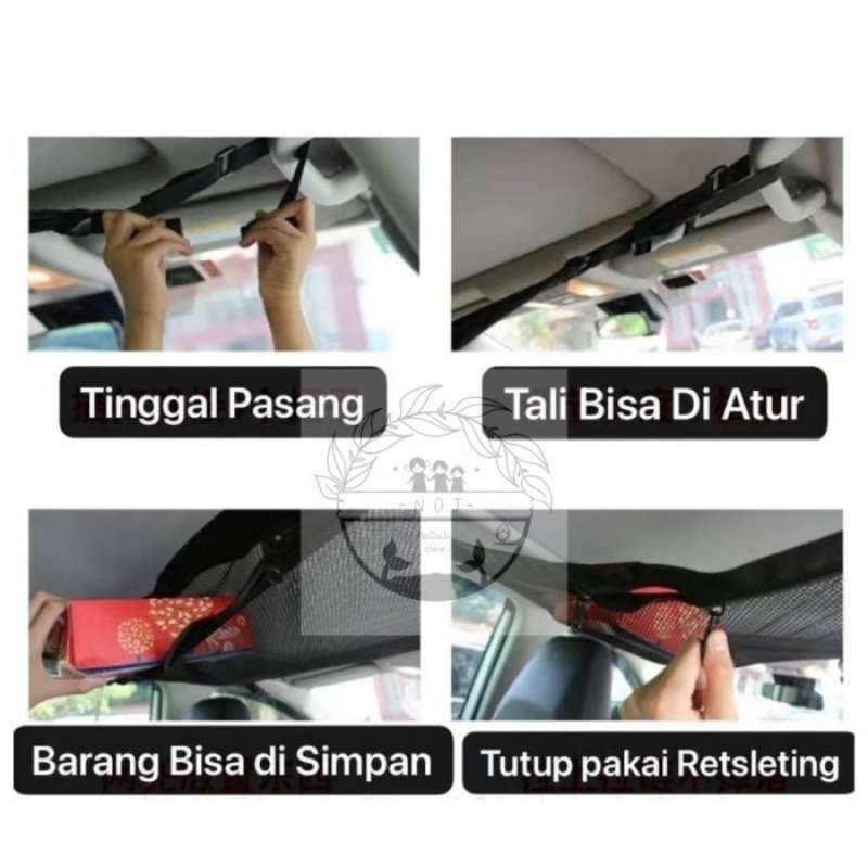 Promo Kantong Tas Jaring Penyimpanan Atap Interior Universal Semua ...