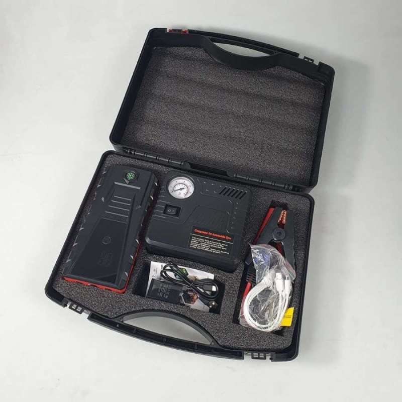 Promo Set Jump Charger Aki Starter Luxury Power Bank Pompa Usb 12v ...