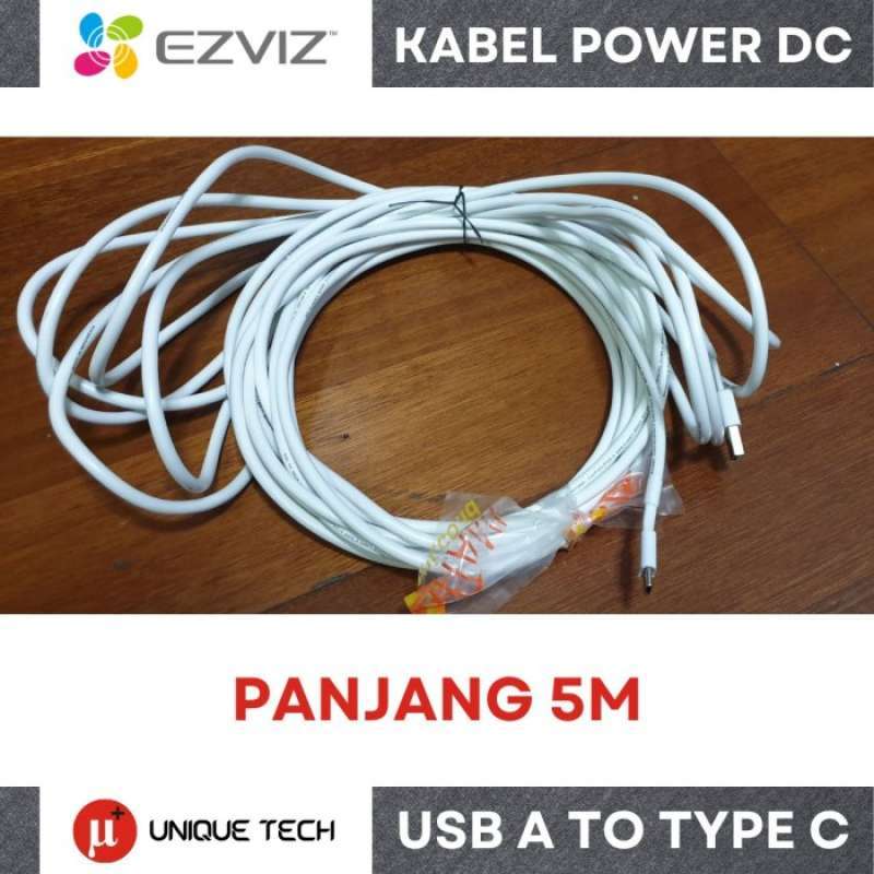 Jual Kabel Power Dc Usb Type C Panjang 5m 10m Cctv Ezviz H6 Led 5v ...