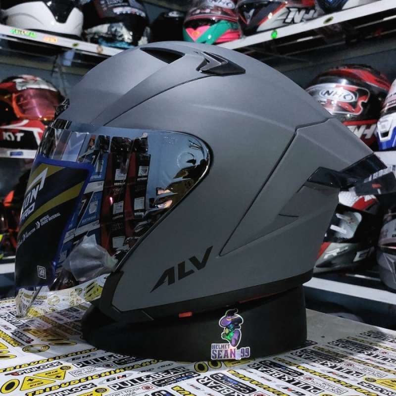 Jual Helm Alv Ultron Pro Half Face Original Sni Flat Visor Iridium ...