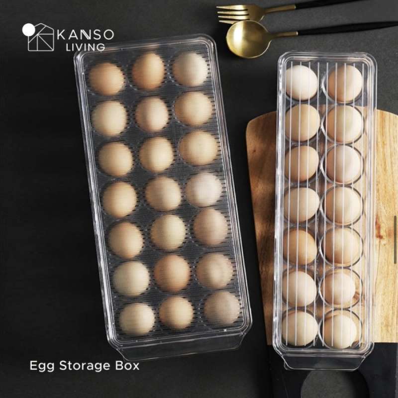Jual Kanso Living Kotak Penyimpanan Telur Egg Box Akrilik Di Seller ...