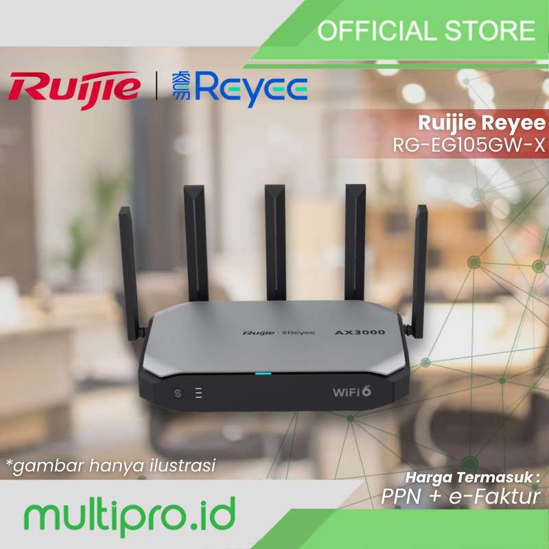 Jual Ruijie Rg-eg105gw-x Ax3000 Dual Band Enterprise-grade Wi-fi 6 Router Di Seller Multipro.id ...