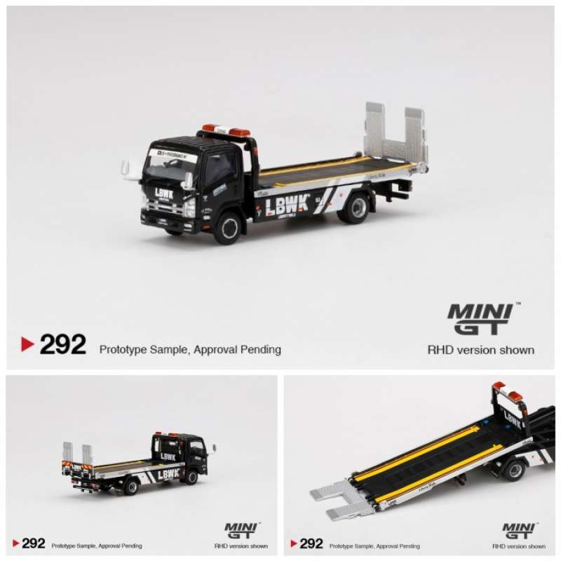 Promo Mini Gt Minigt Isuzu N Series Vehicle Transporter Lbwk Black Mgt ...