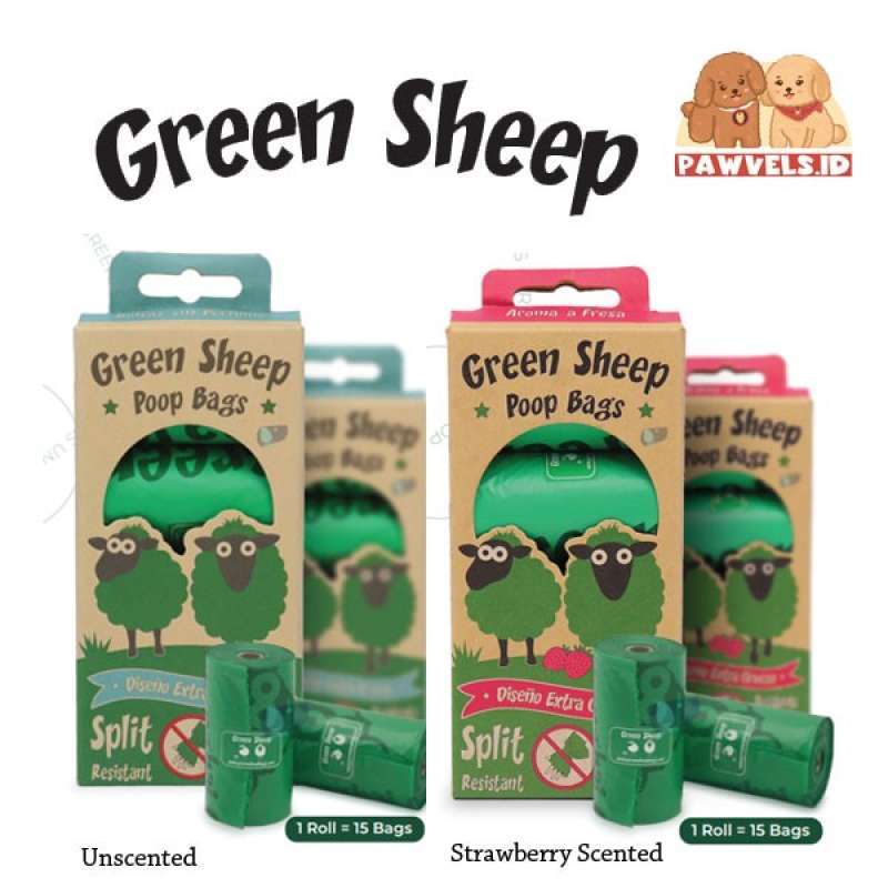 Jual Kantong Plastik Kotoran Hewan Green Sheep Poop Bag Di Seller ...
