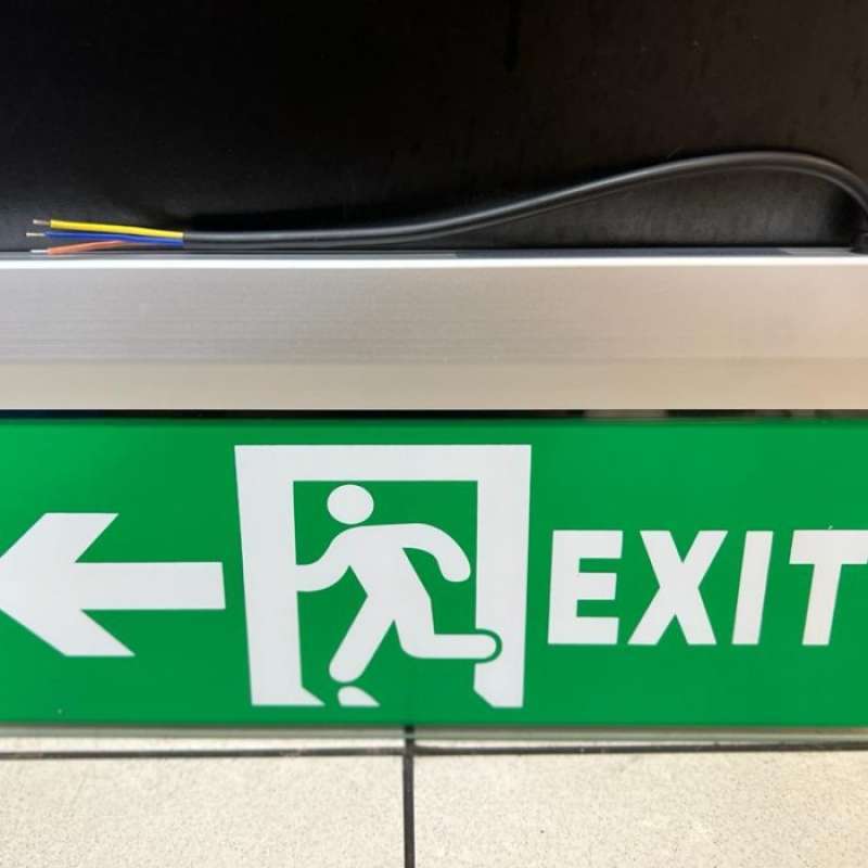 Promo Lampu Exit Led Lampu Petunjuk Darurat Emergency Exit Lamp Acrylic ...