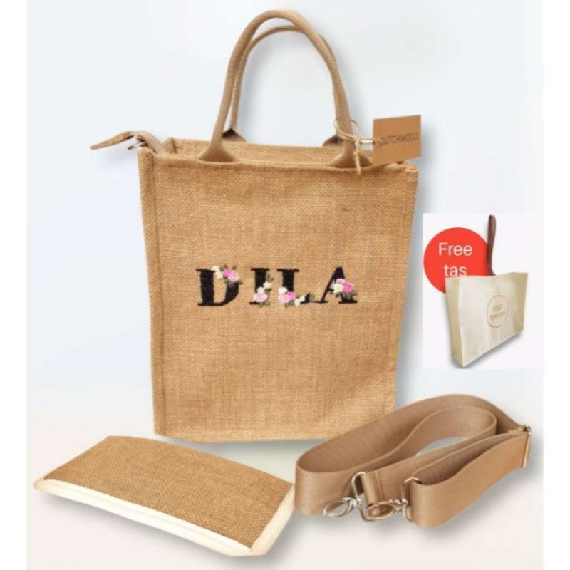 Promo Tas Goni Laminasi / Tas Burlap Laminasi / Jute Bag - Model ...