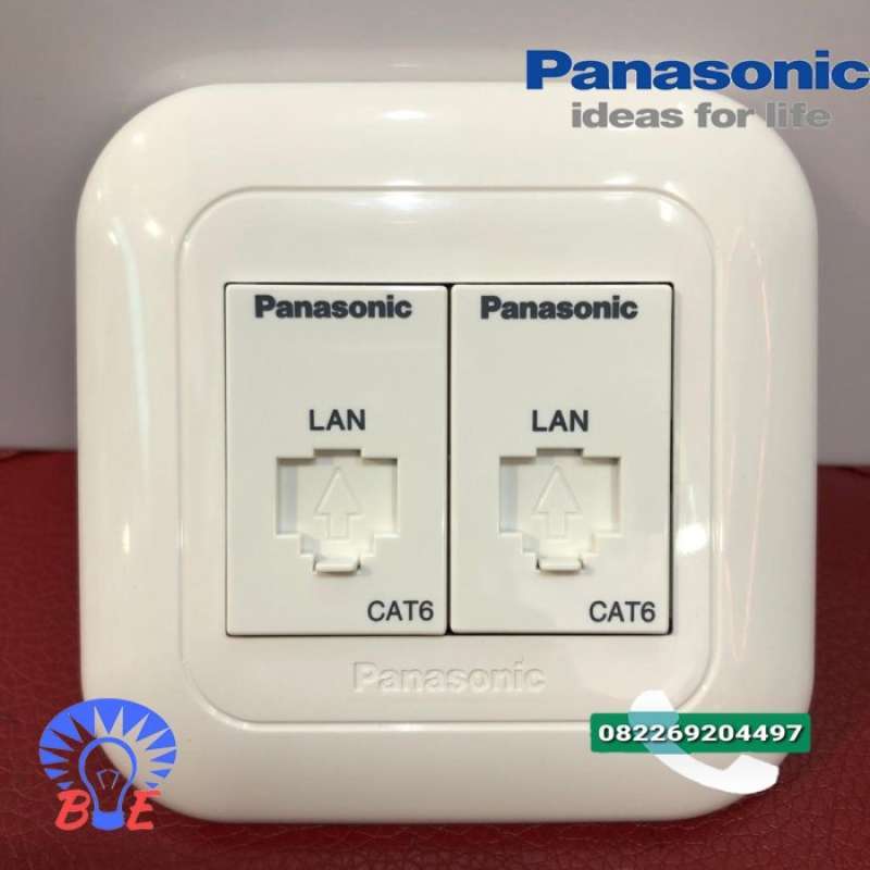 Promo Stop Kontak Outlet Data Panasonic Cat 6 Double Wide Series Cat6 ...