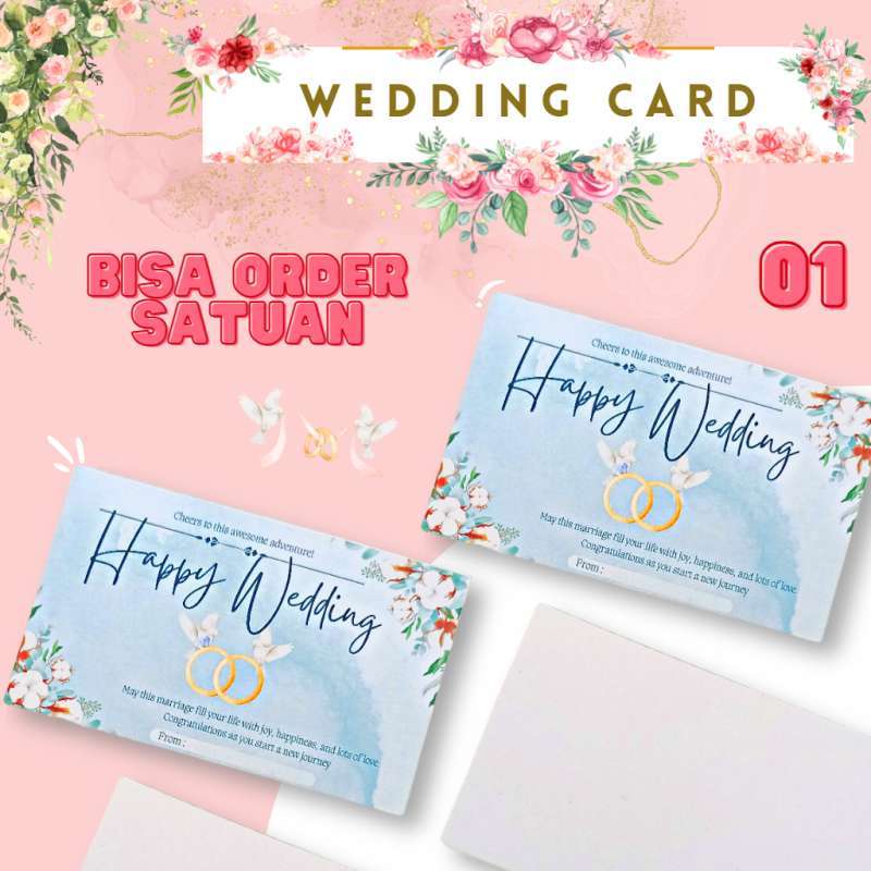 Jual Kartu Ucapan Pernikahan Wedding Card Spesial Custom Bisa Order ...