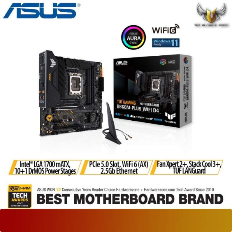 Jual ASUS TUF GAMING B660M-PLUS WIFI D4 | B660 LGA 1700 DDR4 Micro ATX ...