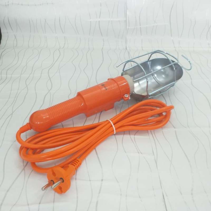 Promo Lampu Kerja + Kabel 3 meter CYBER / Lampu Kerja Bengkel Proyek ...