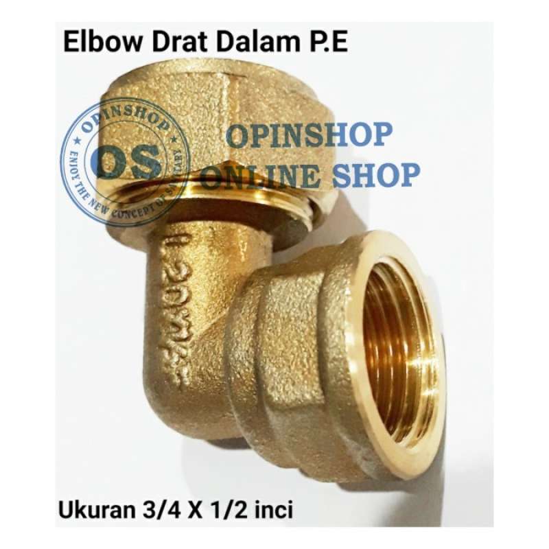 Promo Sambungan Pipa Air Panas Khusus Pipa P.E Elbow Drat Dalam 3/4X 1/ ...