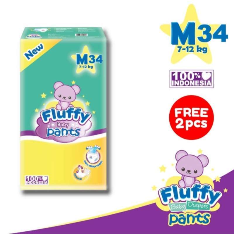 Jual Fluffy Popok Bayi Tipe Celana Ukuran Xl Isi 26 Pcs Di Seller ...
