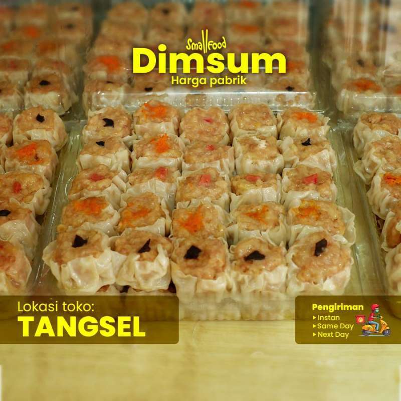 Promo 100 Pcs - Gojek/grab Dimsum Siomay Premium Super Grosir Frozen ...