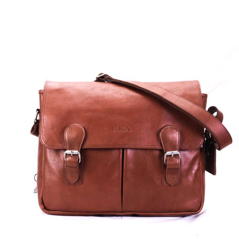 Jual BUCINI Pelem Leather Messenger Bag-Tas Laptop Kerja Kulit ...