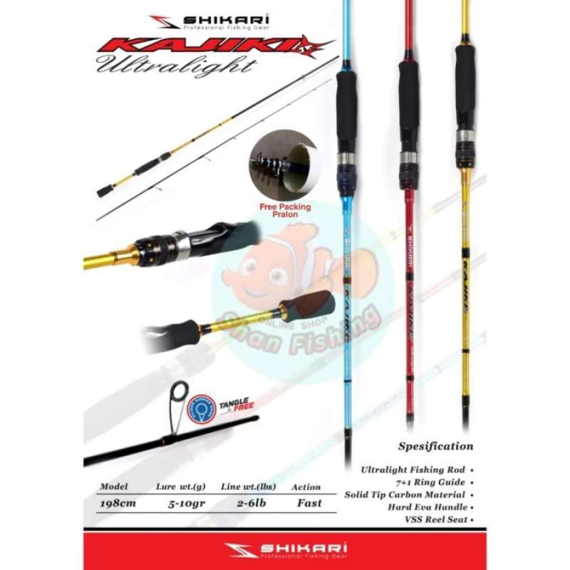 Promo Joran Ultralight Shikari Kajiki 662 Ul ( Packing Pipa Pvc ...
