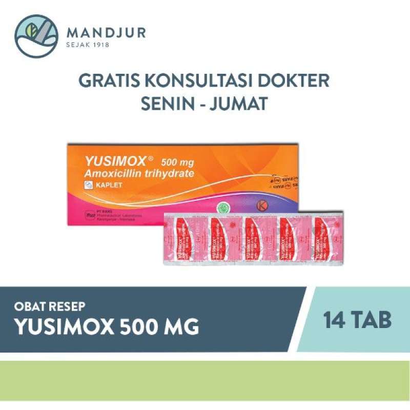 Yusimox Amoxicillin Trihydrate 500 Mg Lengkap Harga Terbaru April 2024 ...