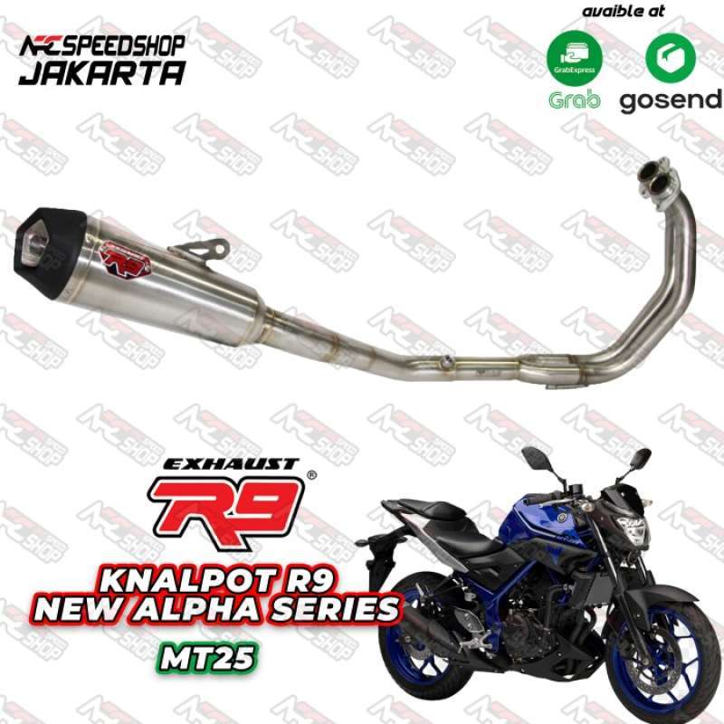 Jual Knalpot R9 New Alpha Series R25 / Mt25 / All New R25 Fullsystem Di ...