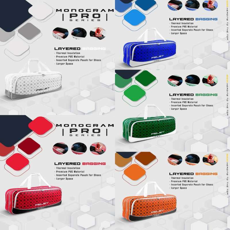 Jual Tas Badminton Felet Monogram Pro Series Tas Bulutangkis Felet ...