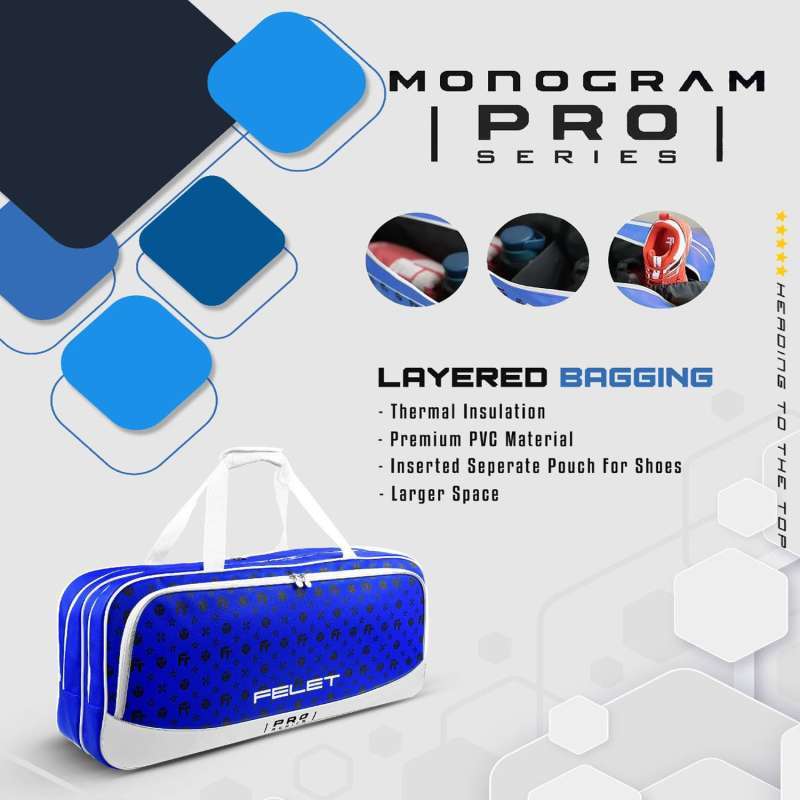 Jual Tas Badminton Felet Monogram Pro Series Tas Bulutangkis Felet ...