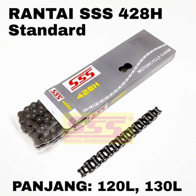 Promo RANTAI SSS 428 H STANDARD PANJANG 120L 130L X125 SONIC FU GSX ...