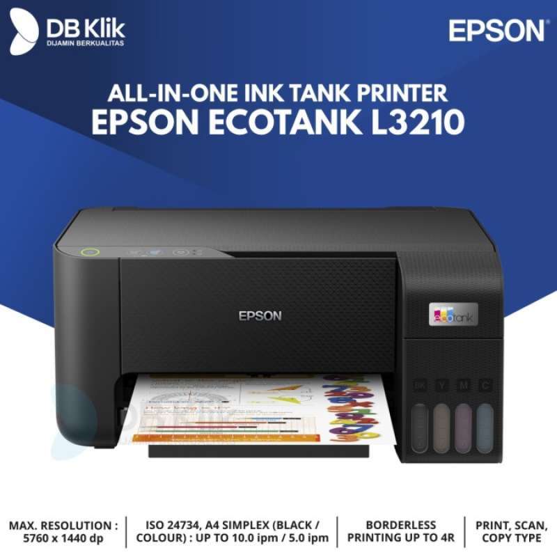 Jual Printer EPSON EcoTank L3210 A4 All in One-EPSON L3210 Ink Tank Printer di Seller Berkah ...