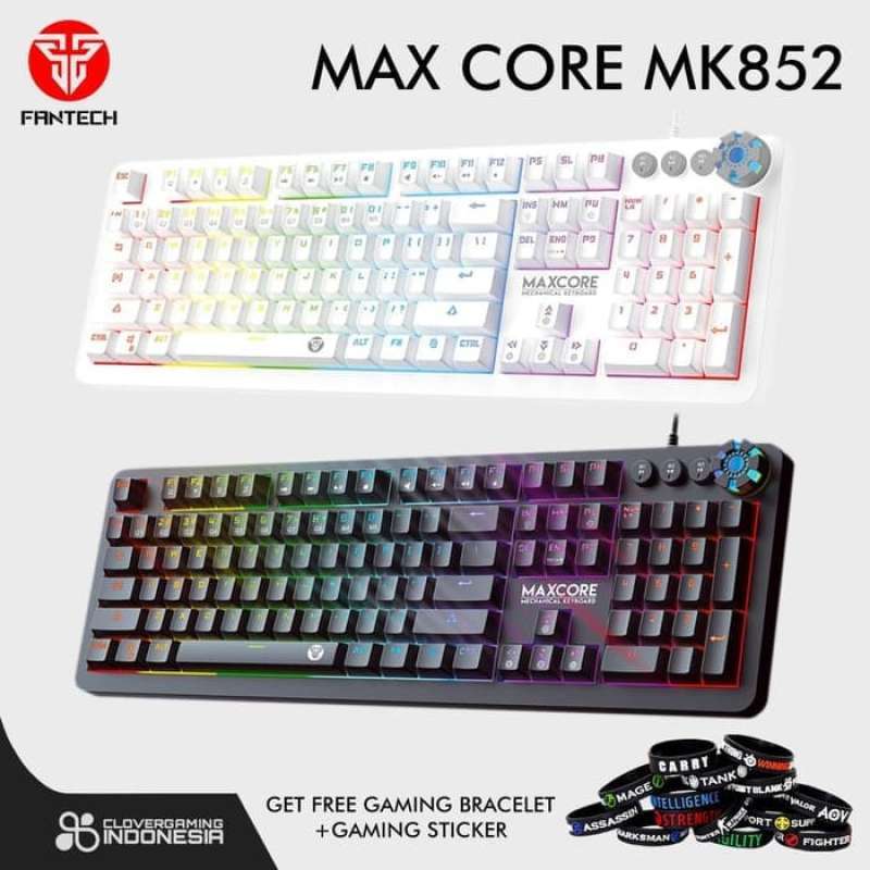 Promo Fantech Gaming Mk852 Max Core Black White Mechanical Gaming ...