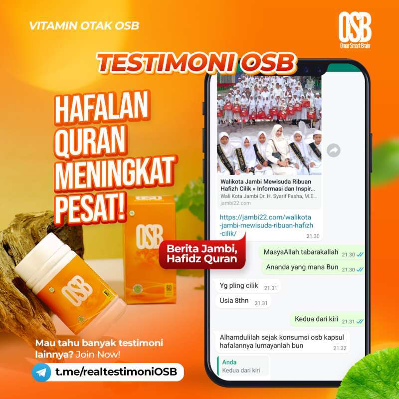 Promo Osb Omar Smart Brain Untuk Anak Asli Obat Pintar Cerdas Anak Osb Kapsul Vitamin Osb 100% ...
