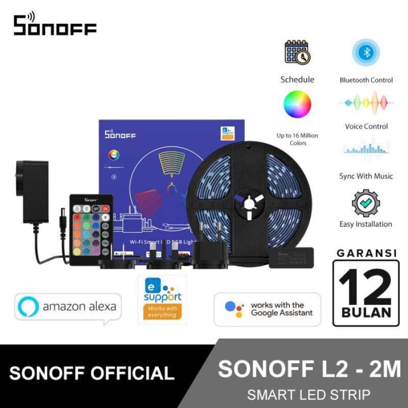Promo Sonoff Smart Led Strip L2 2M Wireless Led Strip Rgb Smart Home Iot Diskon 33% di Seller AM ...