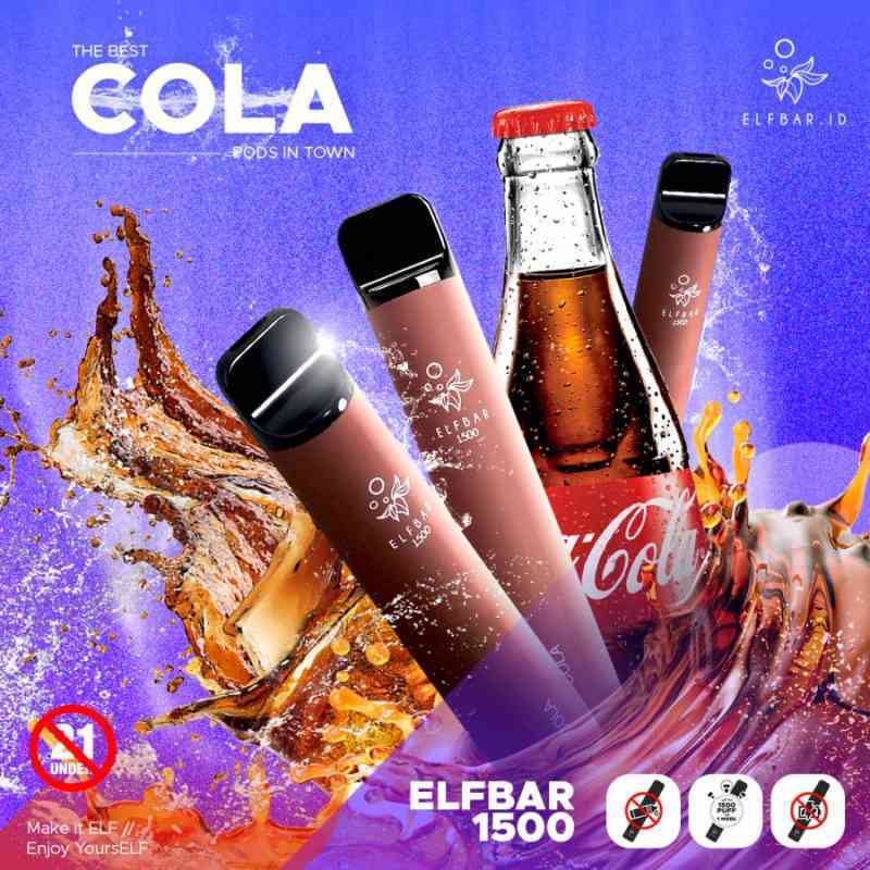 Jual ELFBAR 1500 PUFFS COLA / ELF BAR 1500 DISPOSABLE POD COCA COLA ...
