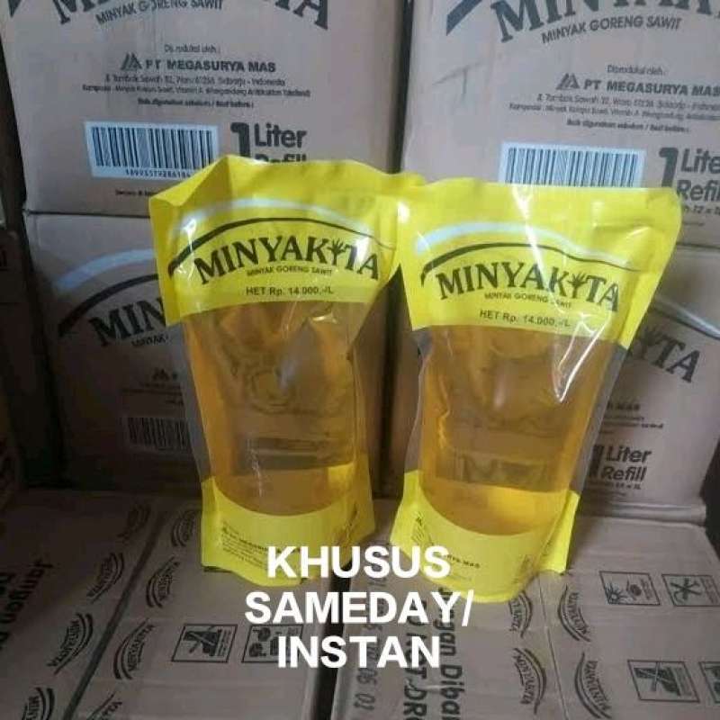 Jual Minyak Goreng Kita Refill 1 Liter [1 L X 12 Pouch] Sameday/instan ...