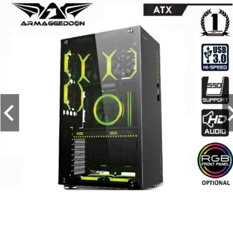 Promo Casing Armaggeddon Ultro 3 Spyder Atx / M-atx Gaming Pc Case ...