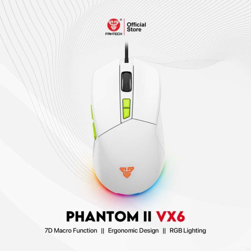 Jual Mouse Gaming Fantech PHANTOM II VX6 Macro RGB USB di Seller Super ...