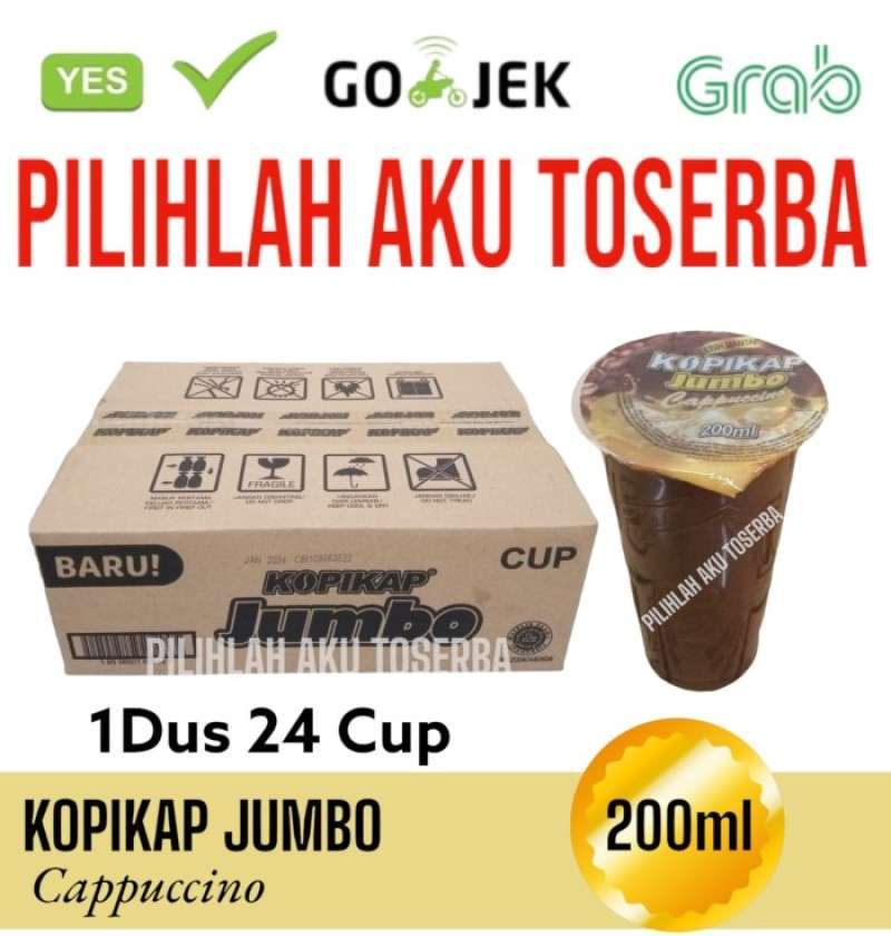 Jual Kopikap Jumbo Cappucino - ( Harga 1 Dus Isi 24 Gelas ) Di Seller ...