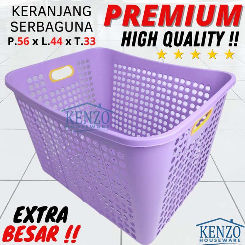 Promo Keranjang Baju Pakaian Laundry Plastik Besar Tinggi Kuat KARGO ...