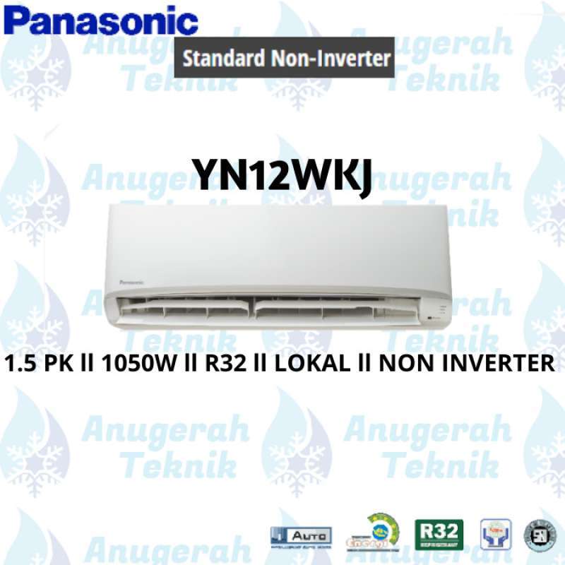 Promo AC SPLIT PANASONIC 1.5 PK 1.5PK R32 STANDAR NON INVERTER - YN12WKJ Diskon 33% di Seller ...