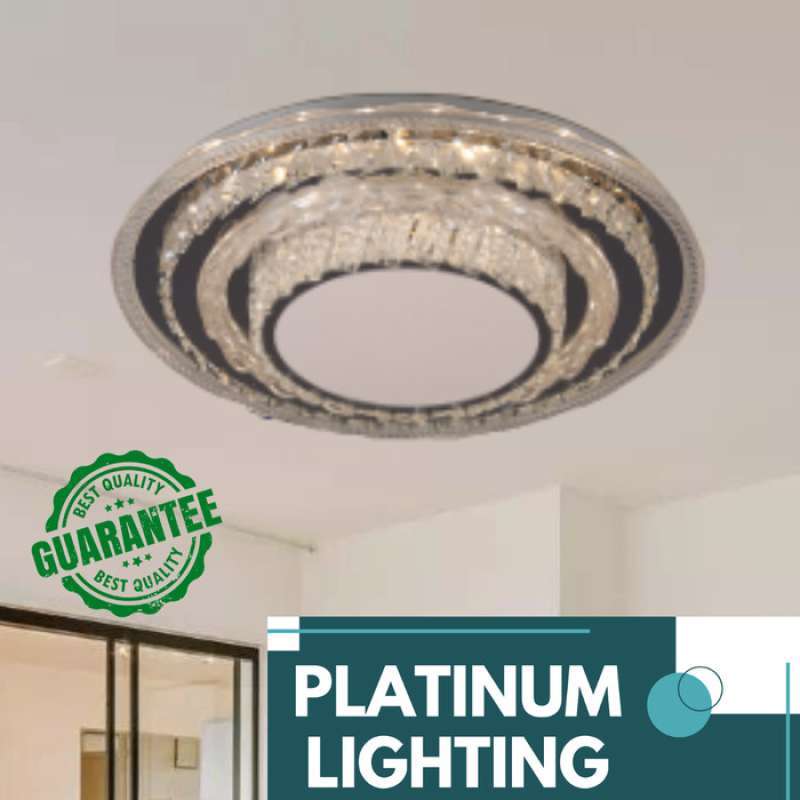 Promo Lampu Plafon Hias Bulat Kristal Ceiling Lamp Crystal Bulat ...