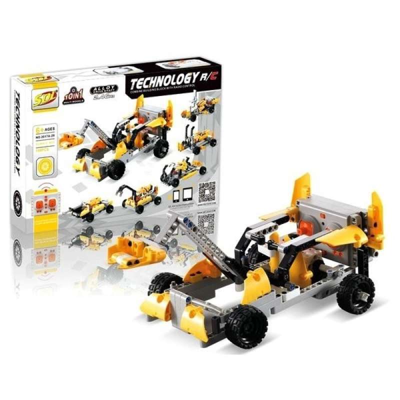 Promo Mainan Anak Remote Control Merakit Robot 10 In 1 Model Technology ...