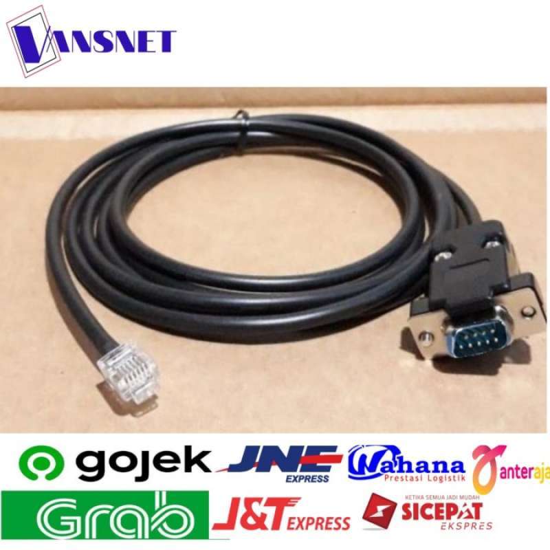 Promo Kabel Serial RS232 DB9 Male to RJ12 Male 2meter Diskon 33% di ...