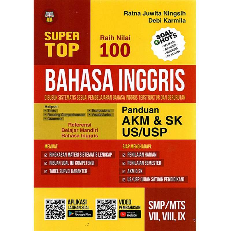 Promo Buku Super Top Bahasa Inggris Panduan Akm Smp/Mts Kelas Vii, Viii, Ix Diskon 23% di Seller ...