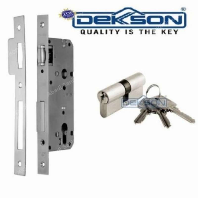 Jual Mortise Lock Dekson Body Roller Pelor Mts Rl 8585 Set Cylinder ...